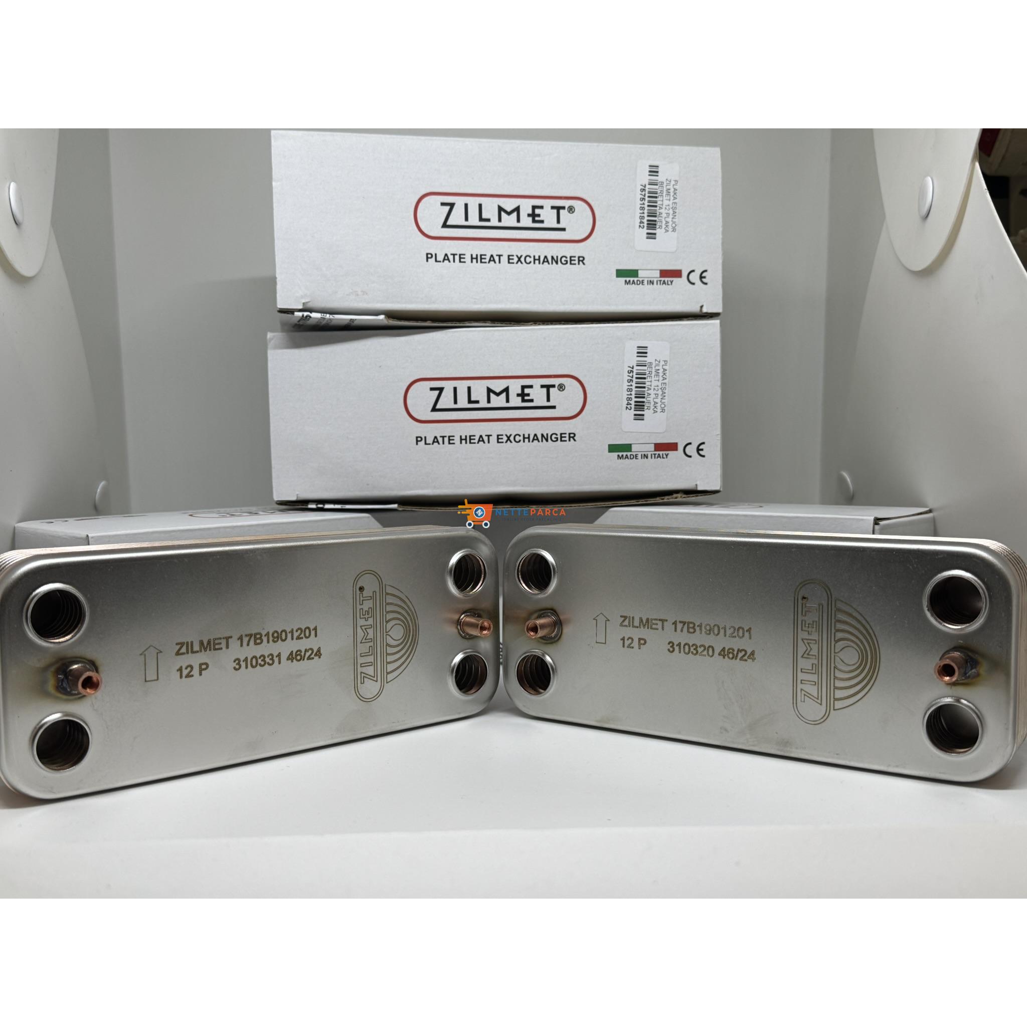 PLAKA EŞANJÖR ZILMET 12 PLAKA BERETTA ARÇELİK BEKO AUER EŞANJÖR 148MM ...